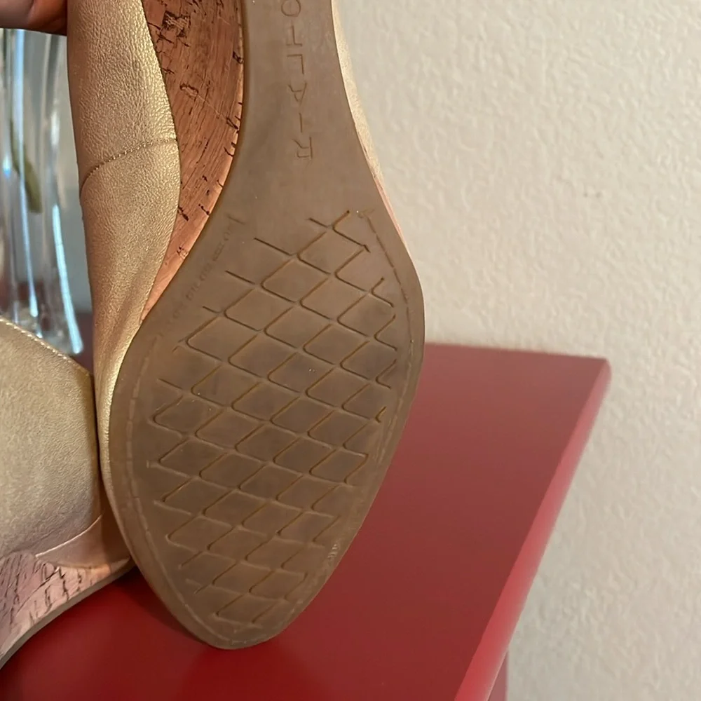 Rialto | Shoes | Rialto Champagne Low Wedge Pumps | Poshmark